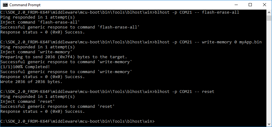 Flashloader application — MCUXpresso SDK Documentation